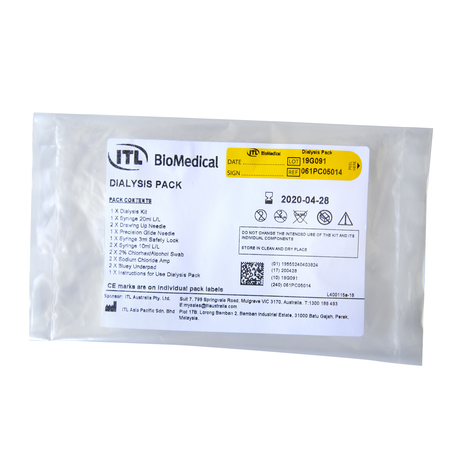 INTAGREL Dialysis Packs | Haemodialysis | ITL BioMedical