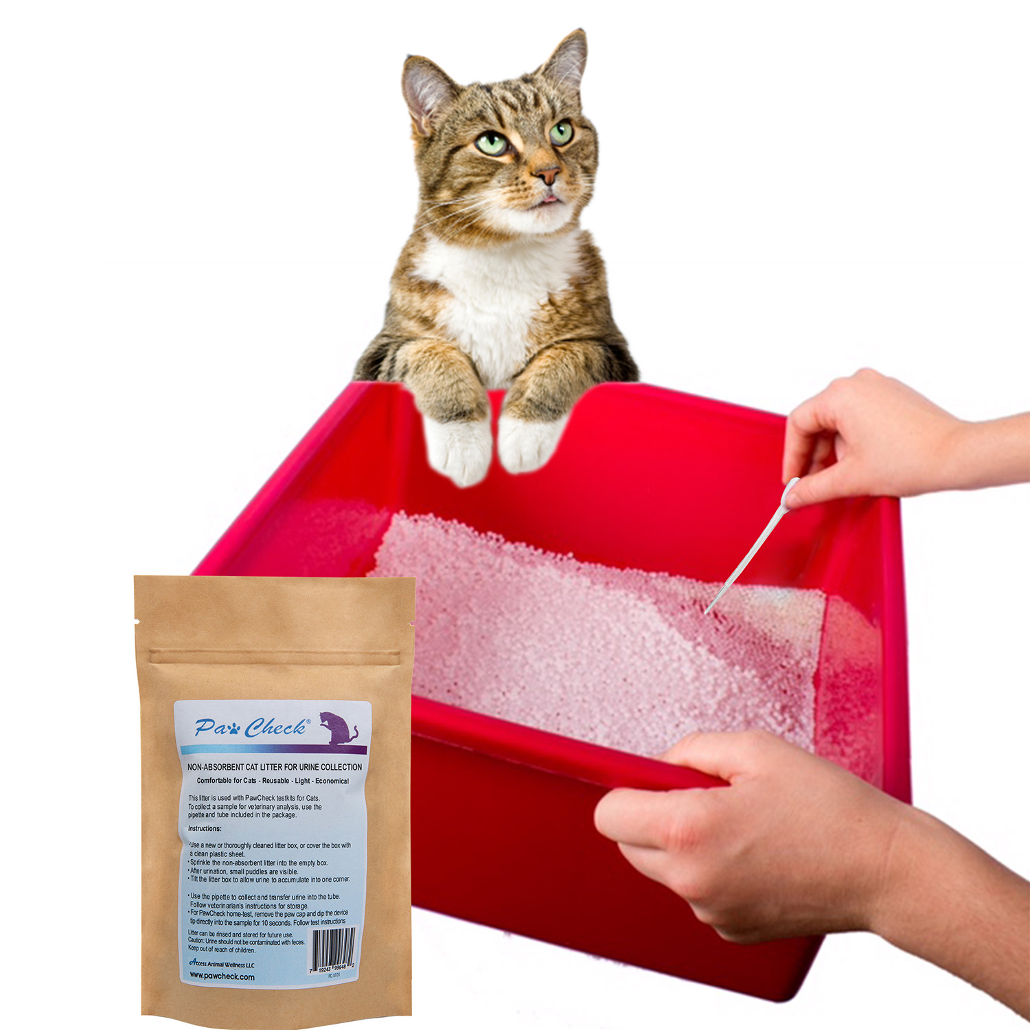 ITL BioMedical: PawCheck® Cat Litter for Urine Collection