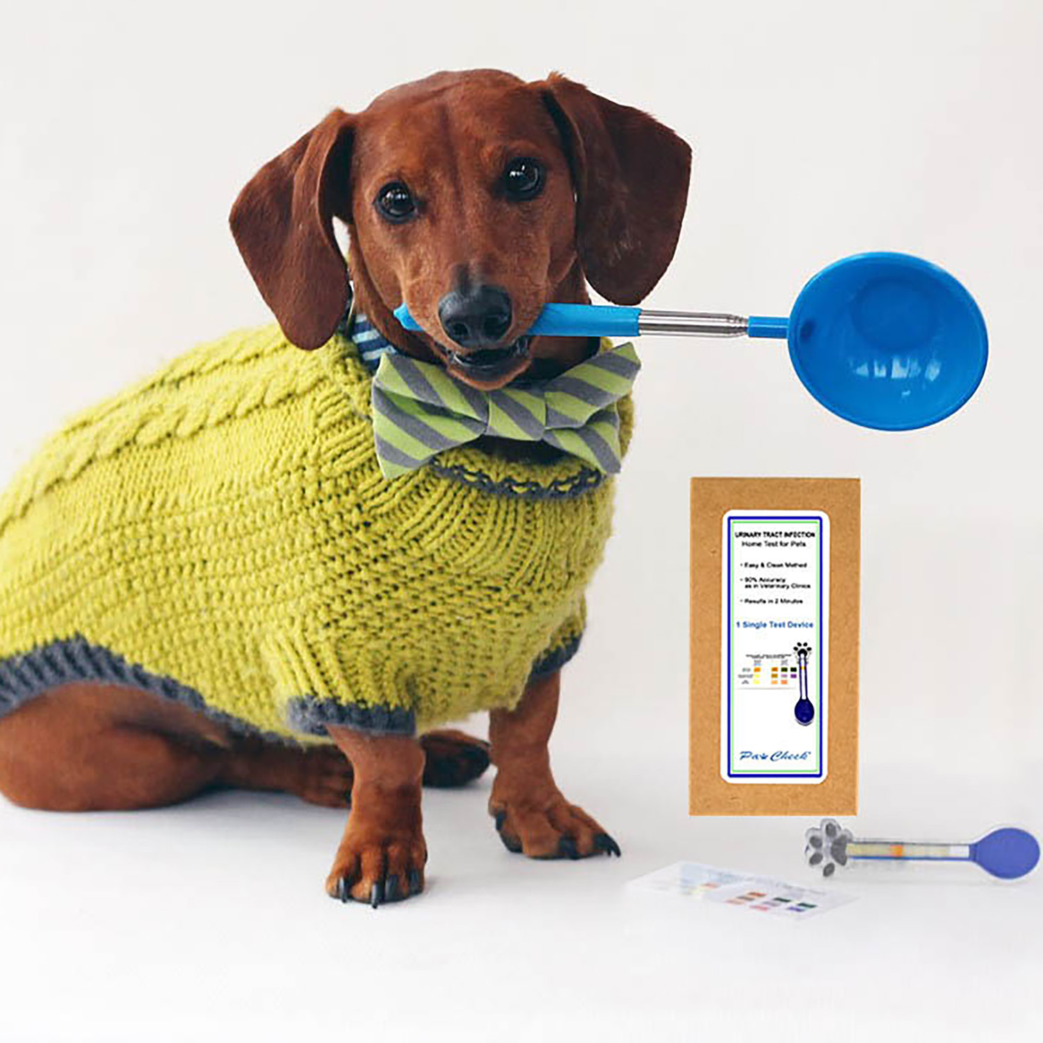 PawCheck® UTI Test Kit for Dogs with Reusable P-Scoop® Urine Collector ...